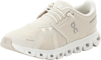 On Running Sneaker ON RUNNING ON RUNNING CLOUD 6, Damen, Gr. 36,5, beige (pearl, wei&szlig;), Synthetik, Schuhe Sneaker, Topseller