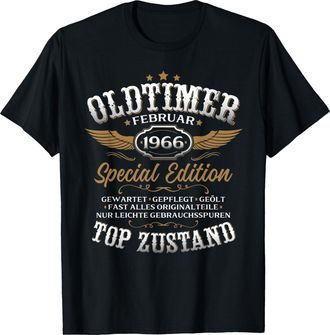 Generic 60. Geburtstag Oldtimer Februar Baujahr 1966 T-Shirt