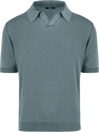 Bomboogie Homme, Pulls, Bleu, Taille: L Pull en coton avec col ch&acirc;le