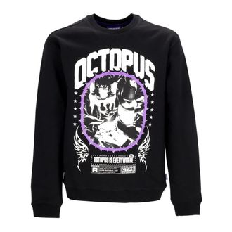 Octopus Schwarzer Crewneck-Sweatshirt mit Dornen - - Sweatshirts & Hoodies - Herren - Schwarzk - L
