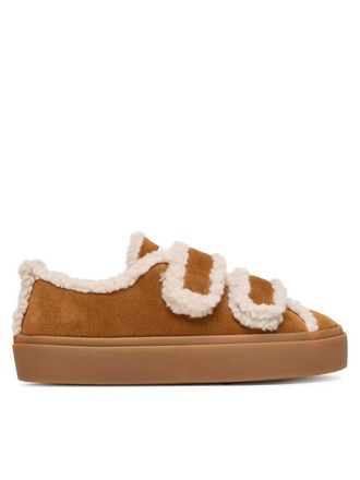 INUIKII Sneakers Shearling Low Velcro 1001.001.0231 Braun