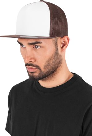 Flexfit Erwachsene Mütze Classic Trucker, BRN/Wht, One Size, 6006W