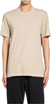 James Perse Homme, Tops, Beige, Taille: 7XL T-shirt col rond en coton