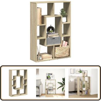 vidaXL Bibliothèque chêne sonoma 63x20x90 cm bois dingénierie - Vidaxl