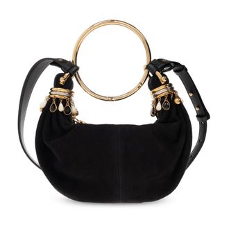 Chlo&eacute; Femme, Sacs, Noir, Taille: ONE Size Bracelet Mini Hobo Bag