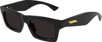 Bottega Veneta Rechteckige Sonnenbrille - - Accessories - unisex - Schwarzk - 51 MM