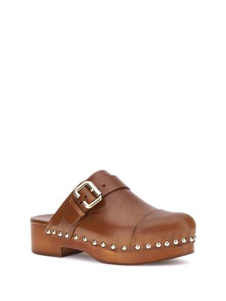 Chlo&eacute; Womens Jeannette Mules Ginger Brown Sandal