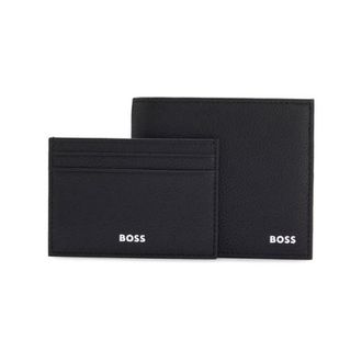 HUGO BOSS Ensemble portefeuille- porte-cartes et porte-cl&eacute;s - Homme - Accessoires - Noir - Taille: ONE Size
