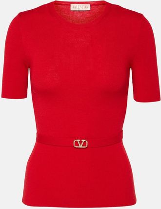 Valentino Pullover VLogo Signature aus Schurwolle