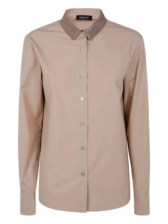 Fabiana Filippi Hemd mit verziertem Kragen - Nude