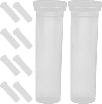 Healifty 10 St&uuml;ck Gro&szlig;e Blumenr&ouml;hrchen aus Kunststoff mit Kappen Wasserfl&auml;schchen f&uuml;r Blumenarrangements Feuchtigkeitserhaltende R&ouml;hrchen zur Frischeverl&auml;ngeru