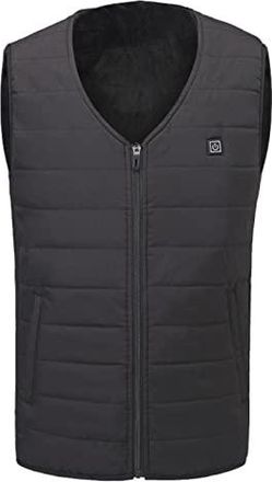 Generic FGUUTYM Hommes Infrarouge Femmes Chauffant Flexible USB Neuf Col V Charge Ext&eacute;rieur Gilet Gilet Chauffage Et Velours Districts &Eacute;lectriques Femme Mante