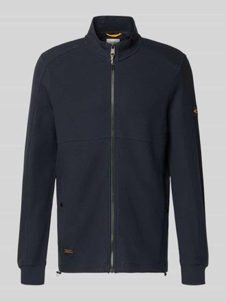 Camel Active Sweatjacke mit Stehkragen und Rei&szlig;verschluss