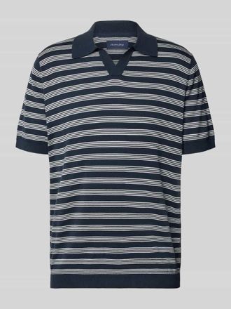 Christian Berg Regular Fit Poloshirt mit V-Ausschnitt