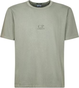 C.P. Company 20/1 Jersey Kurzarm-T-Shirt - - Tops - Herren - Grau - L