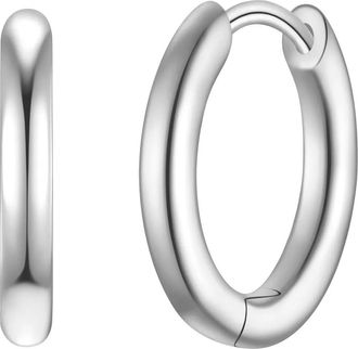 Glanzst&uuml;cke M&uuml;nchen Ohrringe - Sterling Silber Creolen - Gr. unisize - in Silber - f&uuml;r Damen