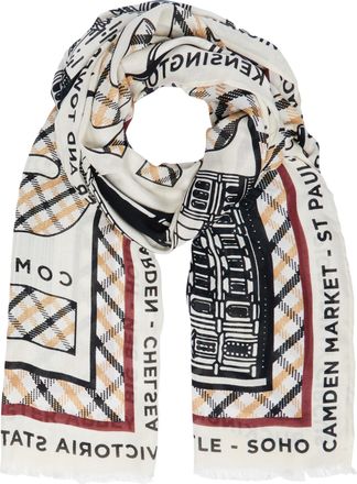 Comma Schal mit All-over-Print