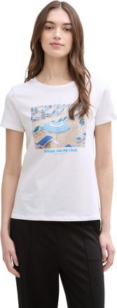 Tom Tailor Damen 1046557 T-Shirt, 20000-White, XS