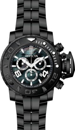 Invicta Jason Taylor 51321 Herrenuhr - Quarzwerk - Edelstahl mit Perlmuttzifferblatt - 58 mm