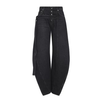Jean Paul Gaultier Schwarze stilvolle Jeans Aw25 - - Jeans - Damen - Schwarzk - W24