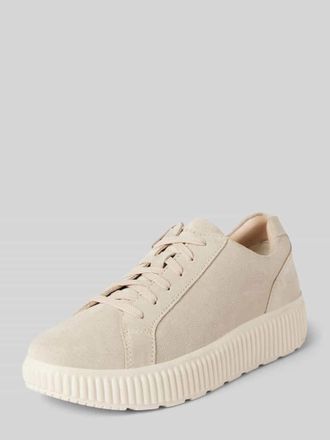 Geox Ledersneaker mit Label-Pr&auml;gung Modell GRAISY