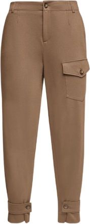 Elena Miro Femme, Pantalons, Brun, Taille: 48 FR Pantalon Slim en Jersey