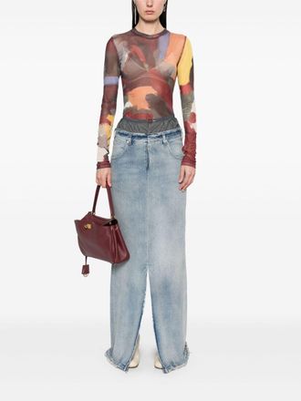 Maison Margiela Denim Maxi Maxi Skirt - Indigo