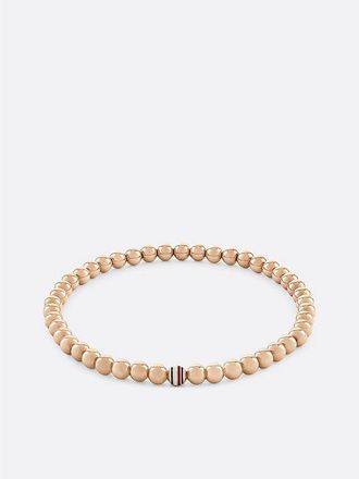 Tommy Hilfiger Bracelet de perles plaqu&eacute; or champagne