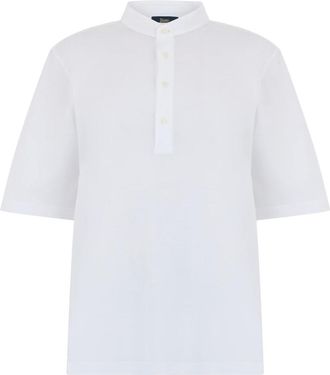 Herno Homme, Chemises, Blanc, Taille: L Cotton Polo