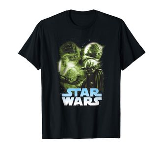 Star Wars Yoda Multi Poster T-Shirt