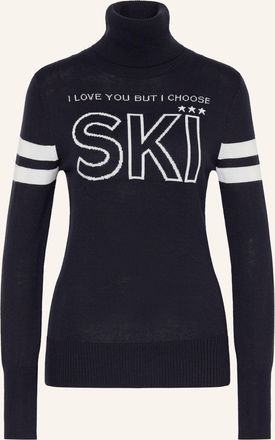 We Norwegians Rollkragenpullover Bibi Mit Merinowolle blau