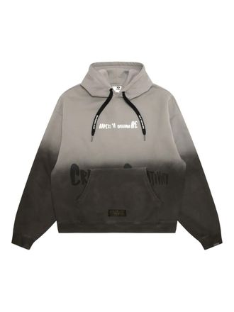 Aape By A Bathing Ape hoodie &agrave; logo imprim&eacute; - Gris
