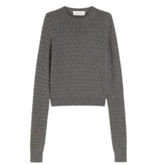Sportmax Femme, Pulls, Gris, Taille: 36 FR Sierra Crewneck Sweater