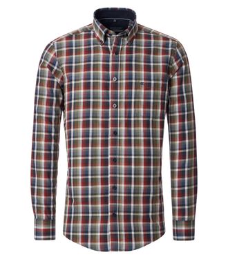 Casamoda Comfort Fit - Herren Freizeit Hemd Langarm (444340100), Gr&ouml;&szlig;e:XXL, Farbe:Orange (450)