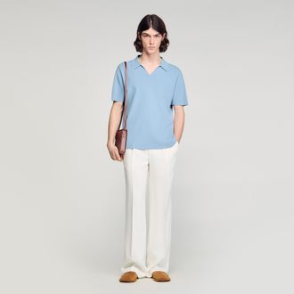 Sandro Poloshirt aus Stretch-Strick