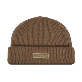 Calvin Klein Homme, Accessoires, Brun, Taille: ONE Size Patch Chunky Rib Cotton