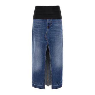 Stella McCartney Denim Maxi Rock - - Skirts - Damen - Blau - S