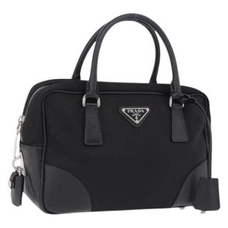 Prada Pre-owned Vintage Nylon Hand Bag - Femme - Pre-owned - Noir - Taille: ONE Size