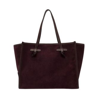 Gianni Chiarini Marcella Suede Tote - - Bags - Damen - Rot - ONE SIZE