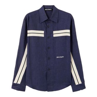 Palm Angels Homme, Chemises, Bleu, Taille: M Casual Chemises