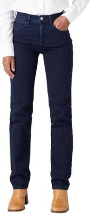 Wrangler Straight Jeans Femme, Blue Black, 33W / 32L