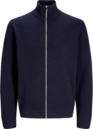 Jack & Jones High Neck Jprccmilano Stitch Cardigan à col Haut, Bleu Nuit, M Homme