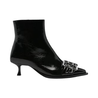 Ganni Bottines Boucle Bas - Femme - Chaussures - Noir - Taille: 39 EU