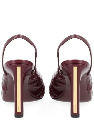 Fendi Arco Slingback Pump - Bordeaux