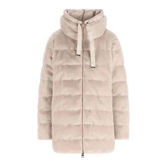 Herno Gesteppte Jacke mit hohem Kragen - - Jackets - Damen - Beige - S