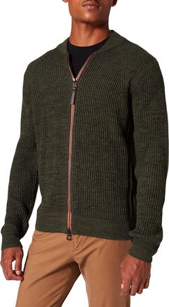 Camel Active Camel Active Herren 4095236K03 Strickjacke, Olive Brown, M