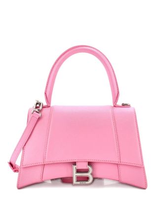 Balenciaga Hourglass Top Handle Bag Leather Small satchel - Rose
