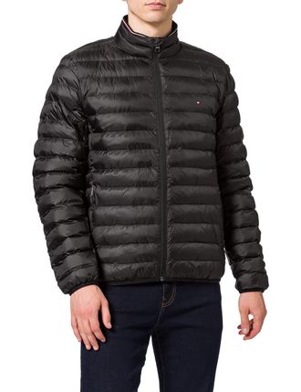 Tommy Hilfiger Herren Jacke Übergangsjacke, Schwarz (Black), 3XL