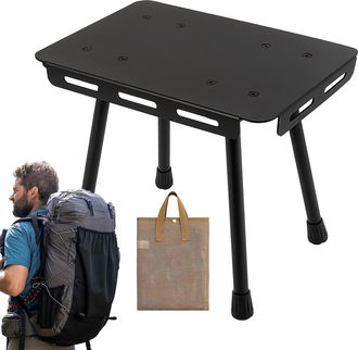 Generico Campinghocker, tragbarer Campinghocker | Tragbarer Sitztr&auml;ger | kompakter Rucksacktisch f&uuml;r Reisen, Wandern, Grillen, multifunktionaler Outdoor-Sitzst