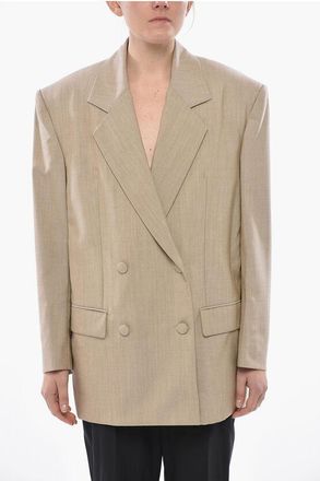 Givenchy Oversized Double-Breasted Wool Blazer size 40